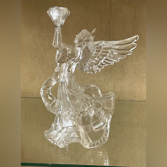 Accents | Vintage Raz Imports Acrylic Glass Angel Candle Holder ...